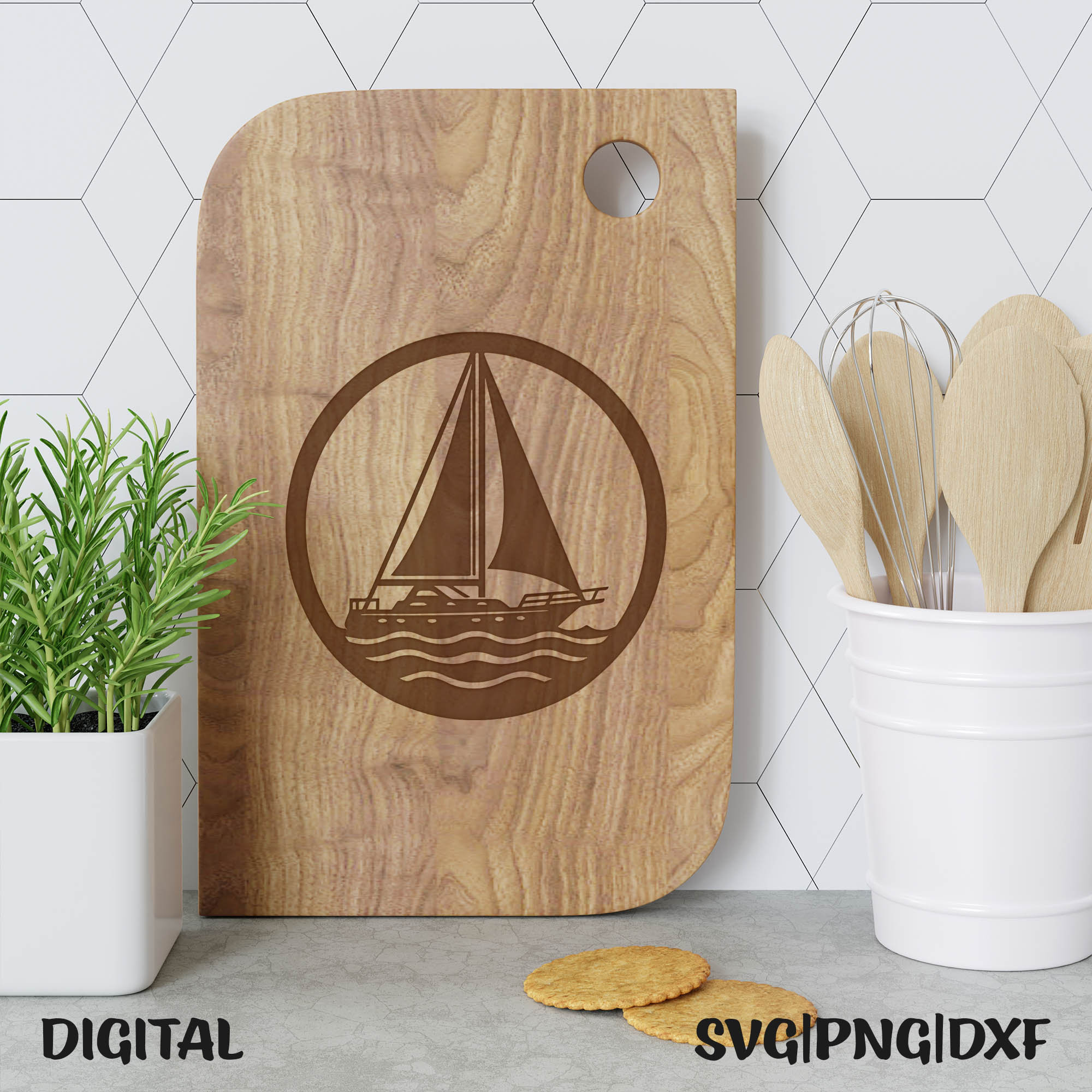 Sailboat Svg, Sailboat Png, Sailboat Dxf, Plasma Cut File, Glowforge ...