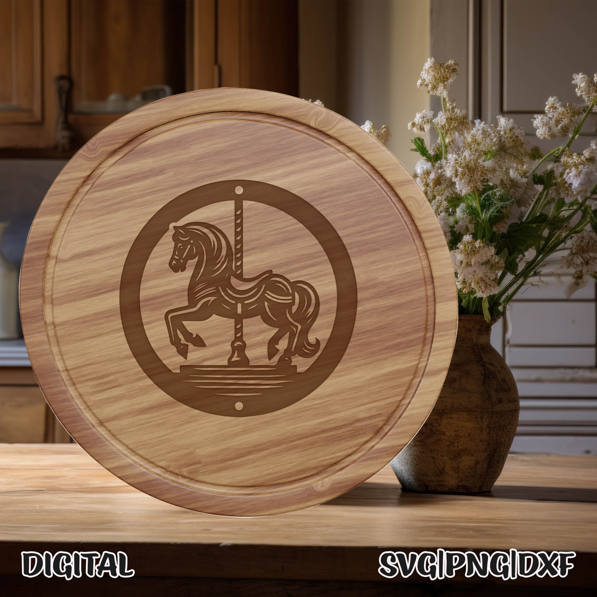 Carousel Horse Svg, Carousel Horse Png, Carousel Horse Dxf, Plasma Cut ...