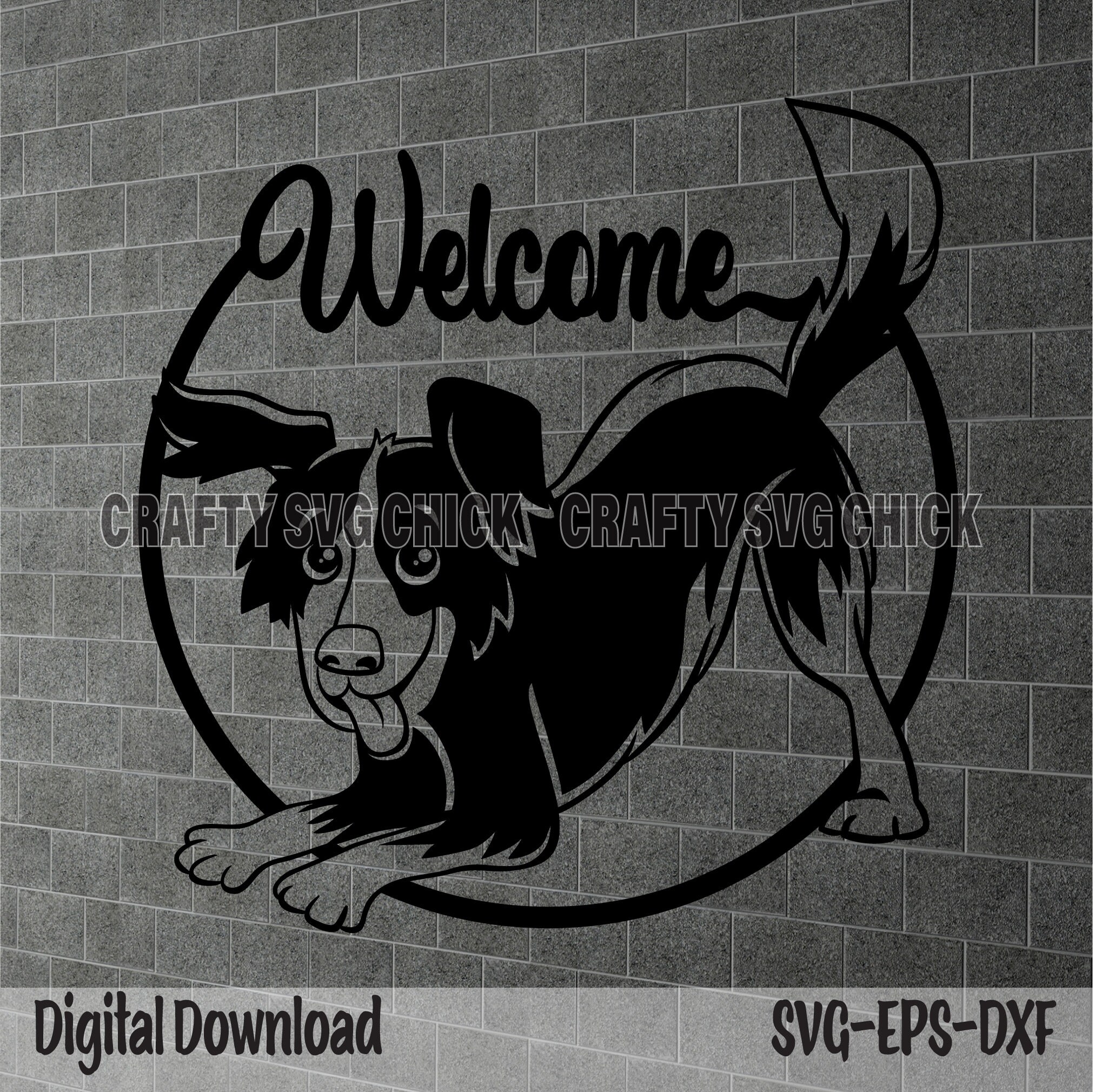 Dog Welcome Svg, Welcome Sign Svg, Dog Welcome Eps, Welcome Sign Eps ...