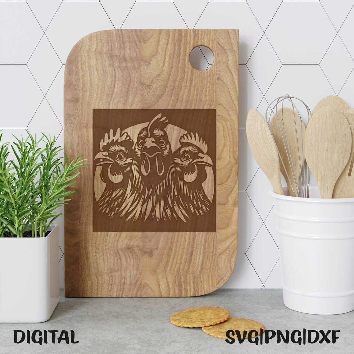 Three Hens Svg, Three Hens Png, Three Hens Dxf, Plasma Cut File ...