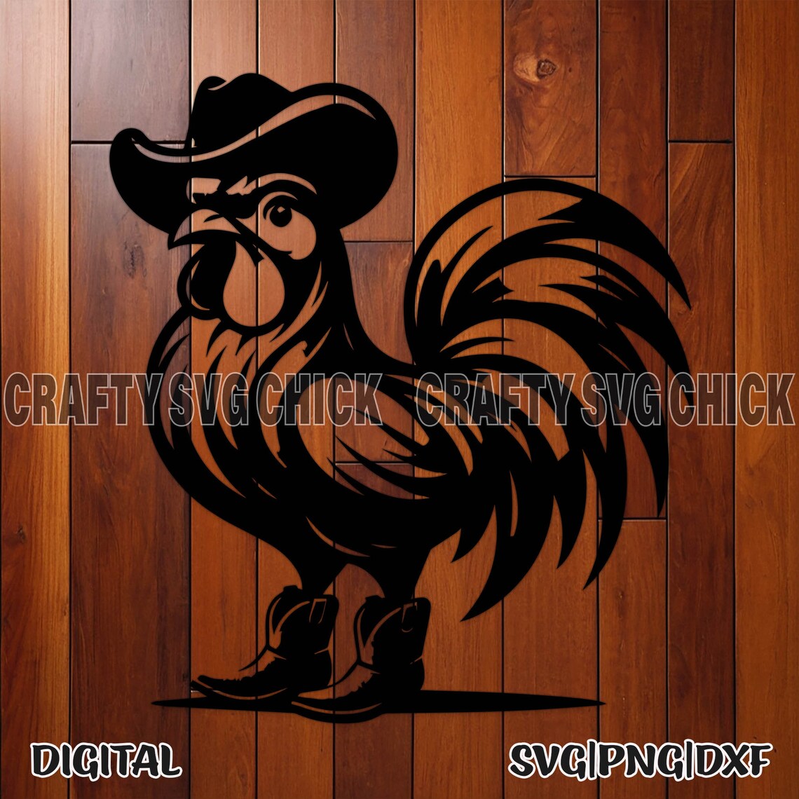 Rooster Cowboy Svg, Rooster Cowboy Png, Rooster Cowboy Dxf, Svg Pdf Png ...