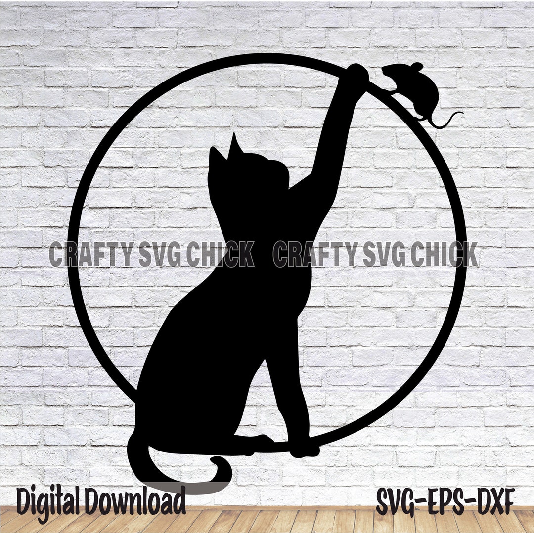 Cat Svg, Mouse Svg, Cat Eps, Mouse Eps, Cat Dxf, Mouse Dxf, Sihouette ...