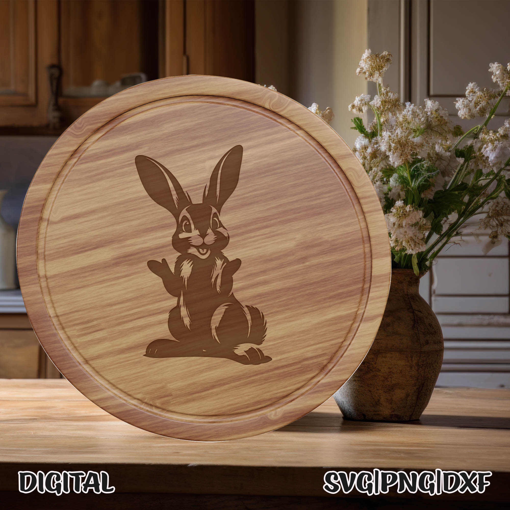 Bunny Svg Bunny Png Bunny Dxf Svg Pdf Png Dxf Laser Design Door Sign ...