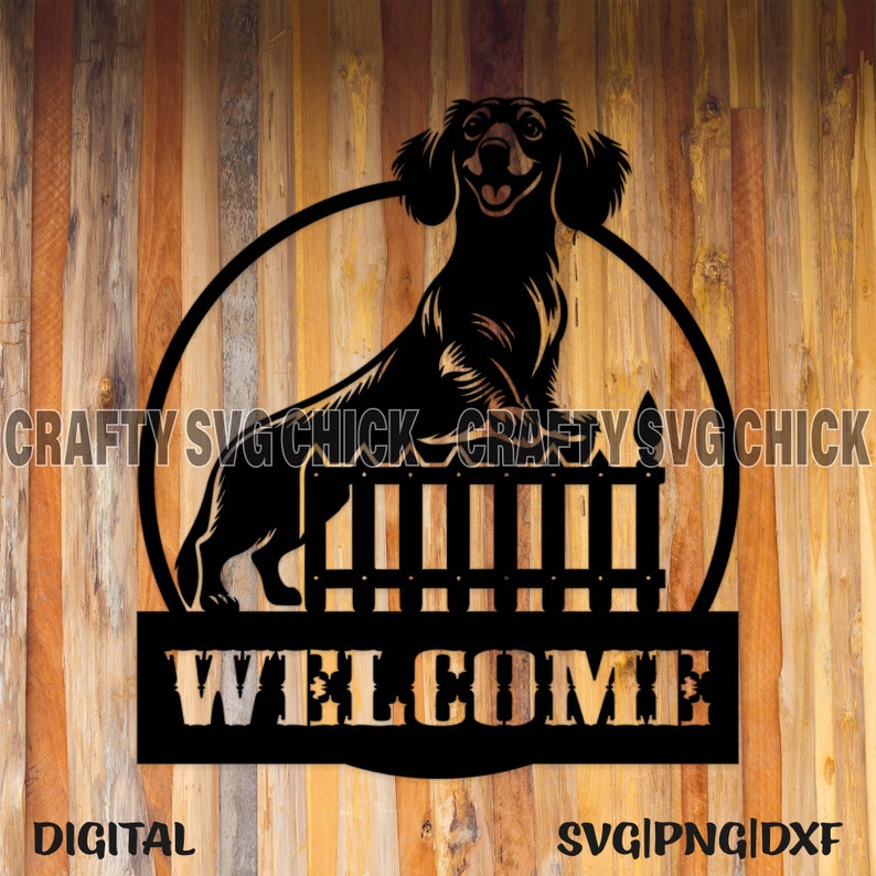 Dachshund Long Svg, Welcome Sign Svg, Dachshund Long Png, Welcome Sign ...