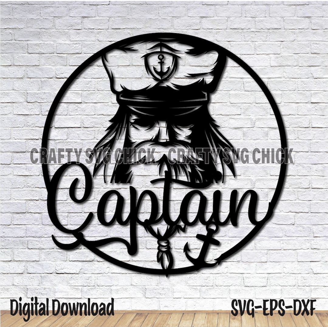 Captain Nautical Svg Welcome Sign - Etsy