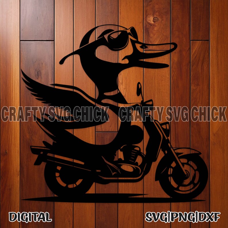Free Bird Motorcycle Svg, Biker Duck Svg, Motorcycle Png, Biker Duck ...