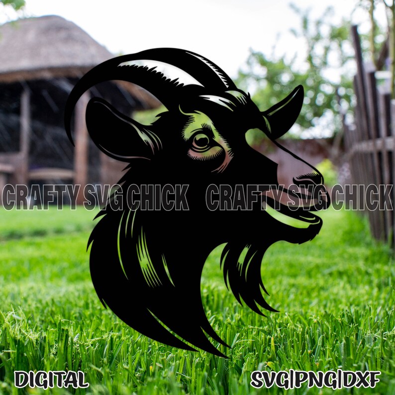 Goat Svg Goat Png Goat Dxf Svg Pdf Png Dxf Laser Design Door Sign Wood ...