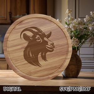 Goat Svg Goat Png Goat Dxf Svg Pdf Png Dxf Laser Design Door Sign Wood ...
