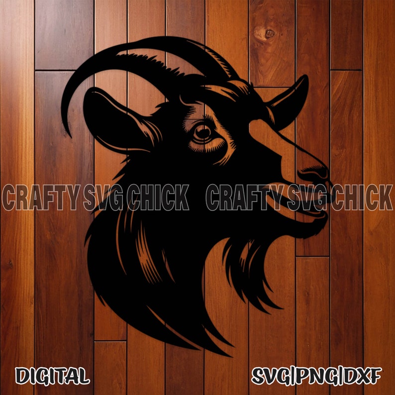 Goat Svg Goat Png Goat Dxf Svg Pdf Png Dxf Laser Design Door Sign Wood ...