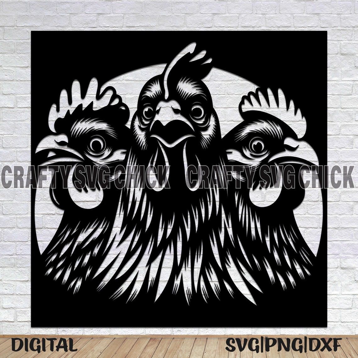 Three Hens Svg, Three Hens Png, Three Hens Dxf, Plasma Cut File ...