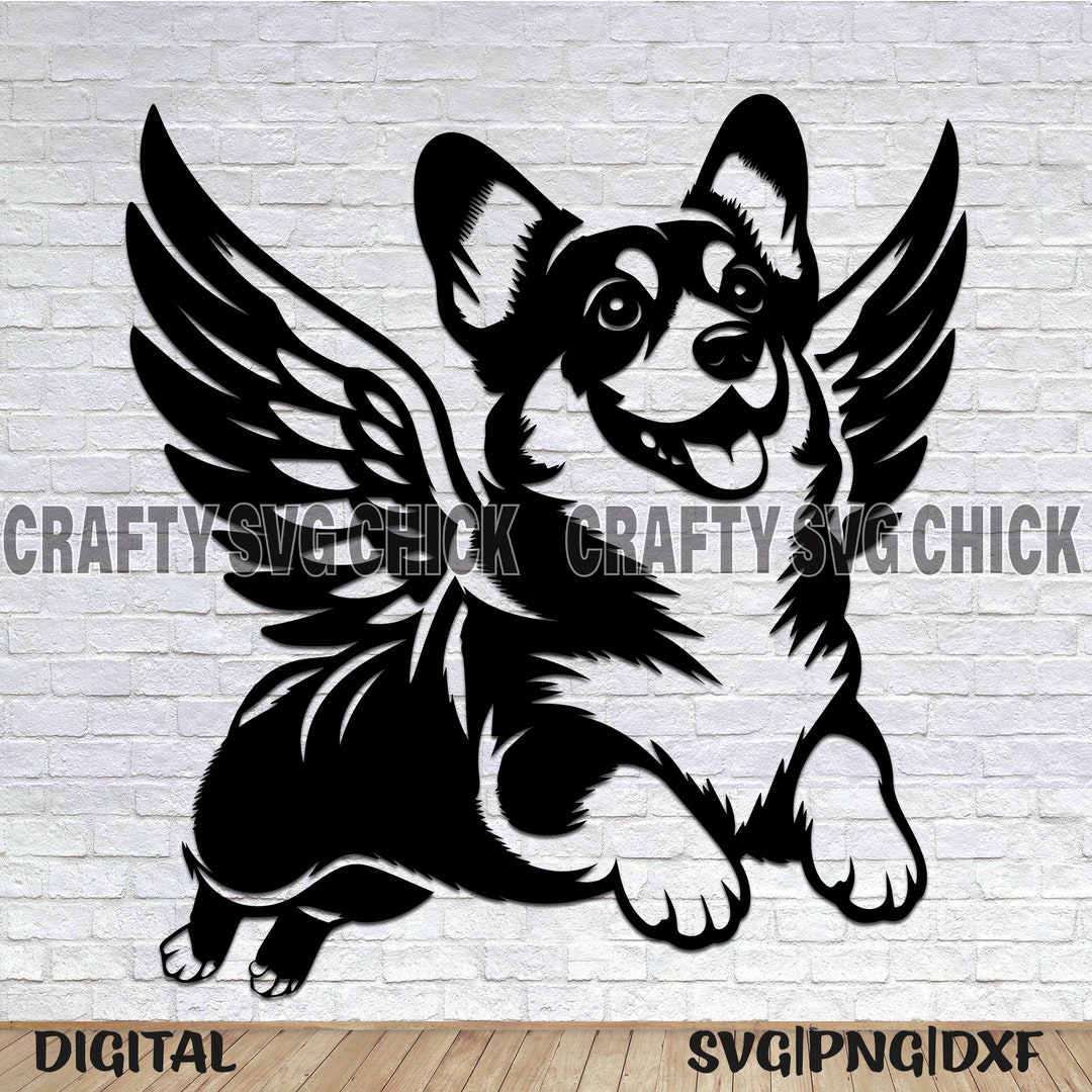 Corgi Angel Svg, Dog Memorial Svg, Corgi Angel Png, Dog Memorial Png ...