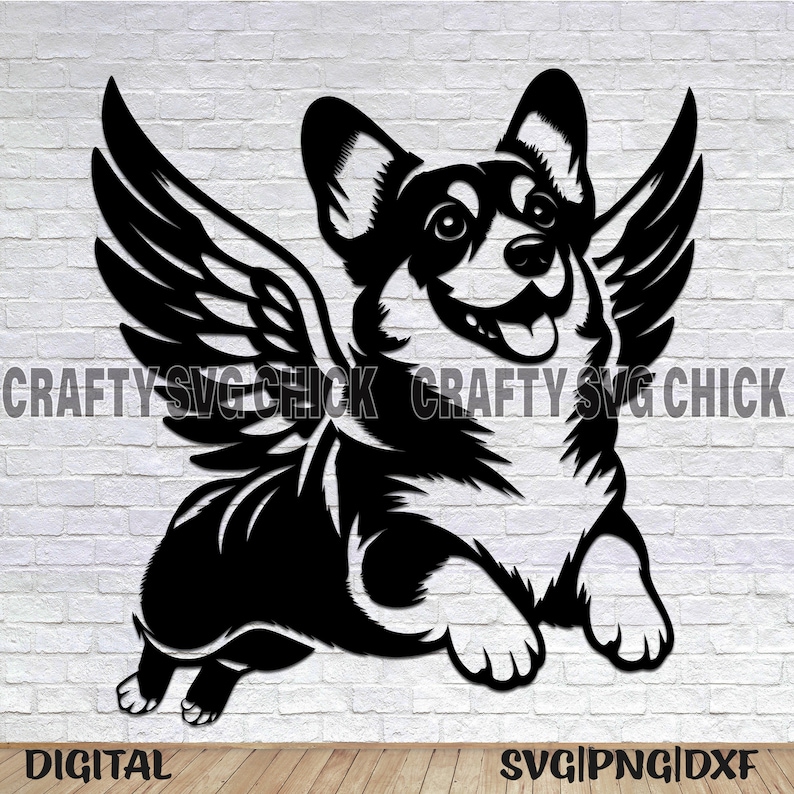 Corgi Angel Svg, Dog Memorial Svg, Corgi Angel Png, Dog Memorial Png ...