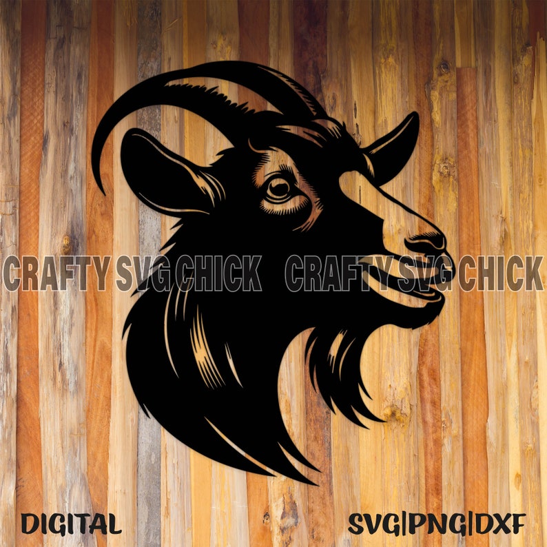 Goat Svg Goat Png Goat Dxf Svg Pdf Png Dxf Laser Design Door Sign Wood ...