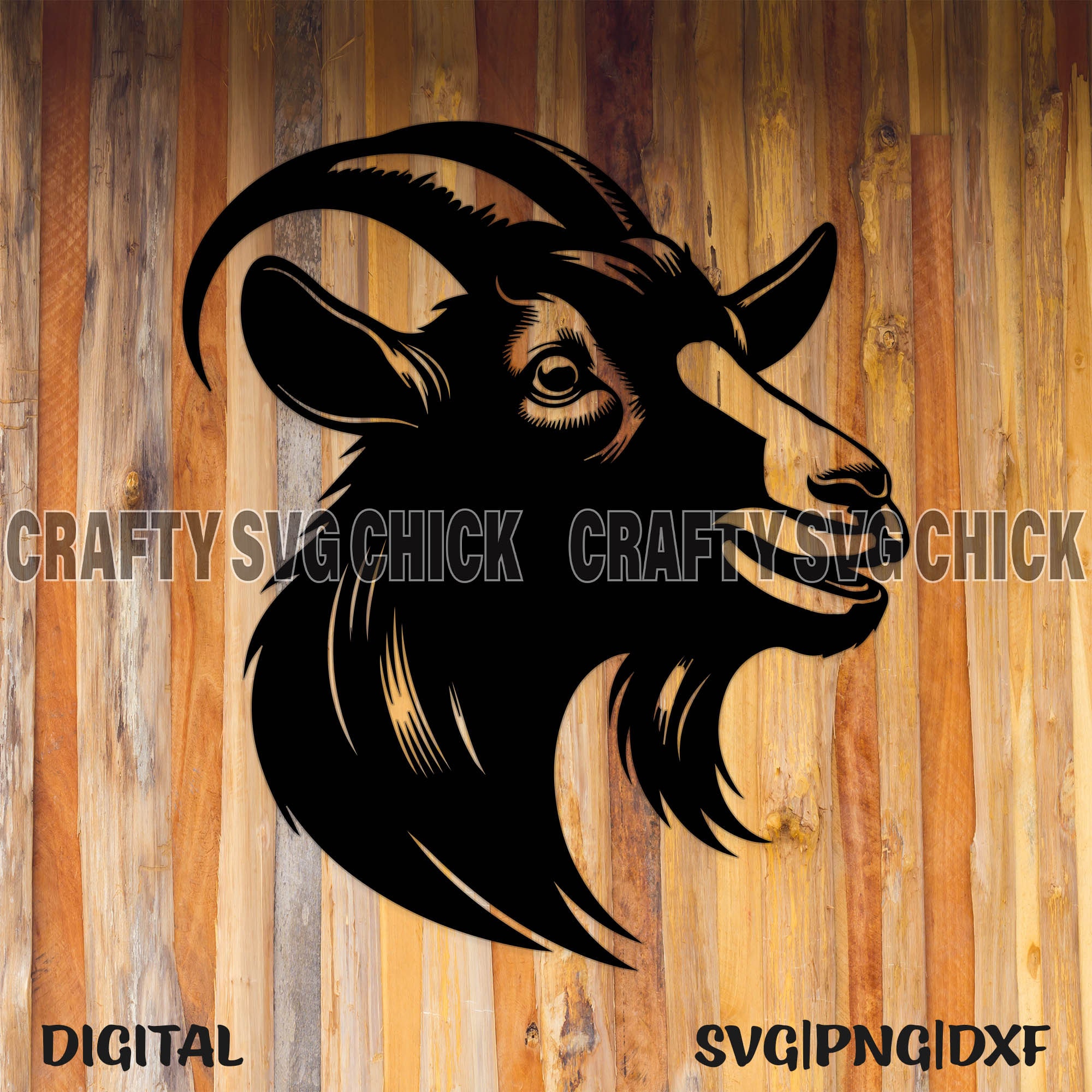 Goat Svg Goat Png Goat Dxf Svg Pdf Png Dxf Laser Design Door Sign Wood ...