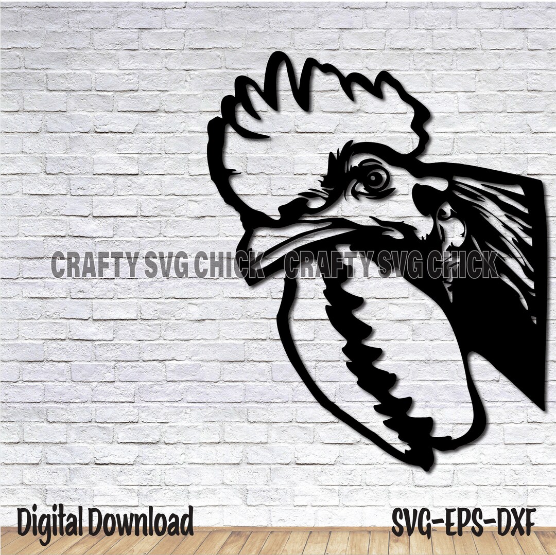 Gallo de granja svg, Gallo molesto Svg, Gallo de granja eps, Gallo ...