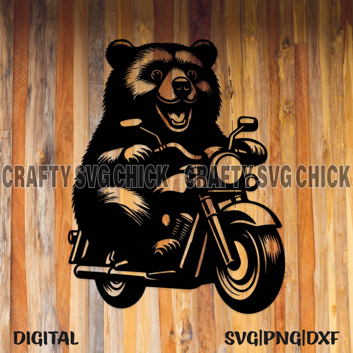 Bear Svg, Biker Bear Svg, Bear Png, Biker Bear Png, Bear Dxf, Biker ...