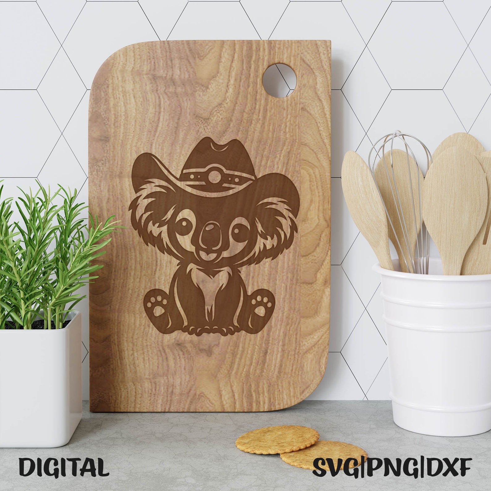 Koala Cowgirl Svg, Koala Cowgirl Png, Koala Cowgirl Dxf, Engraving ...