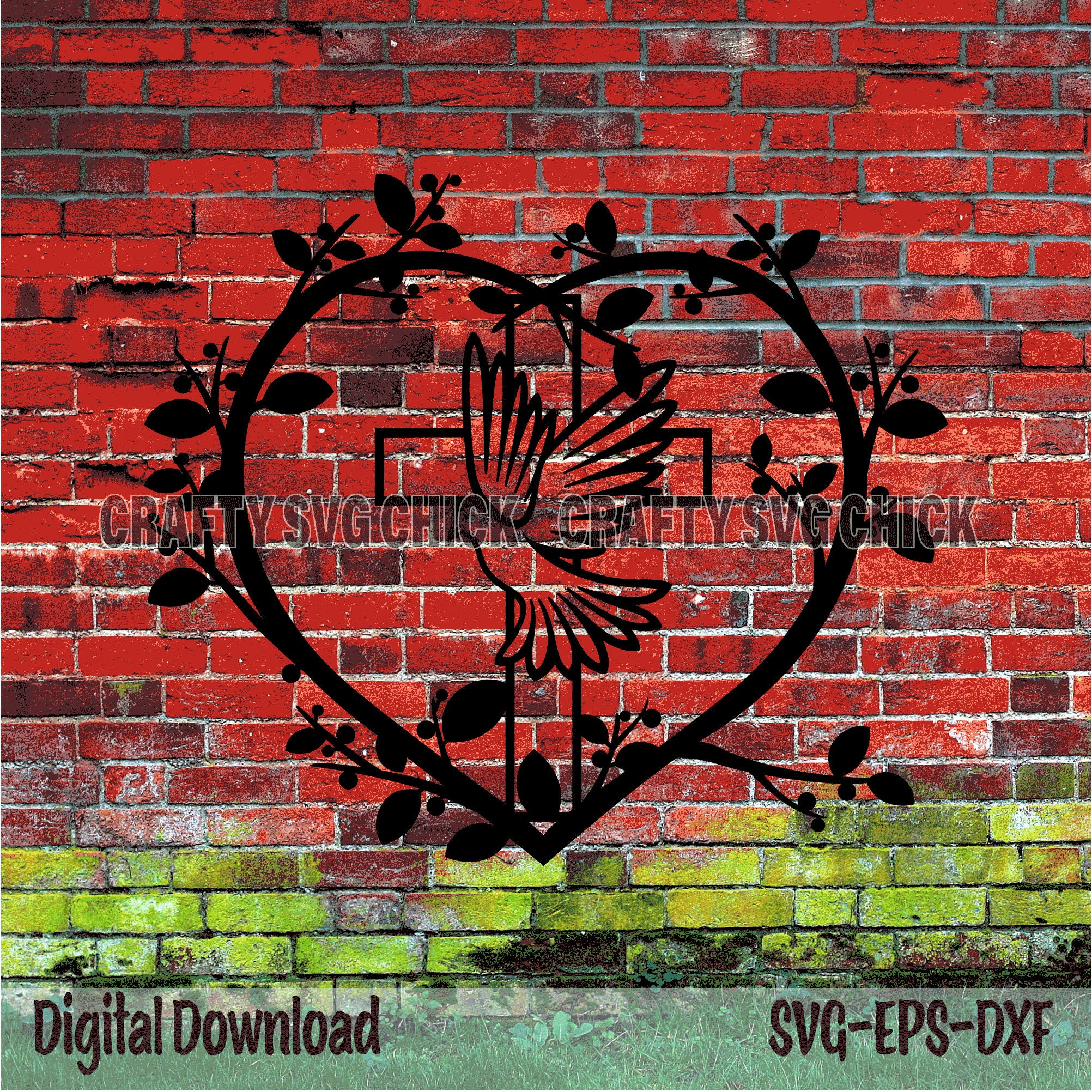 Dove Cross Svg, Heart Svg, Dove Cross Eps, Heart Eps, Dove Cross Dxf ...