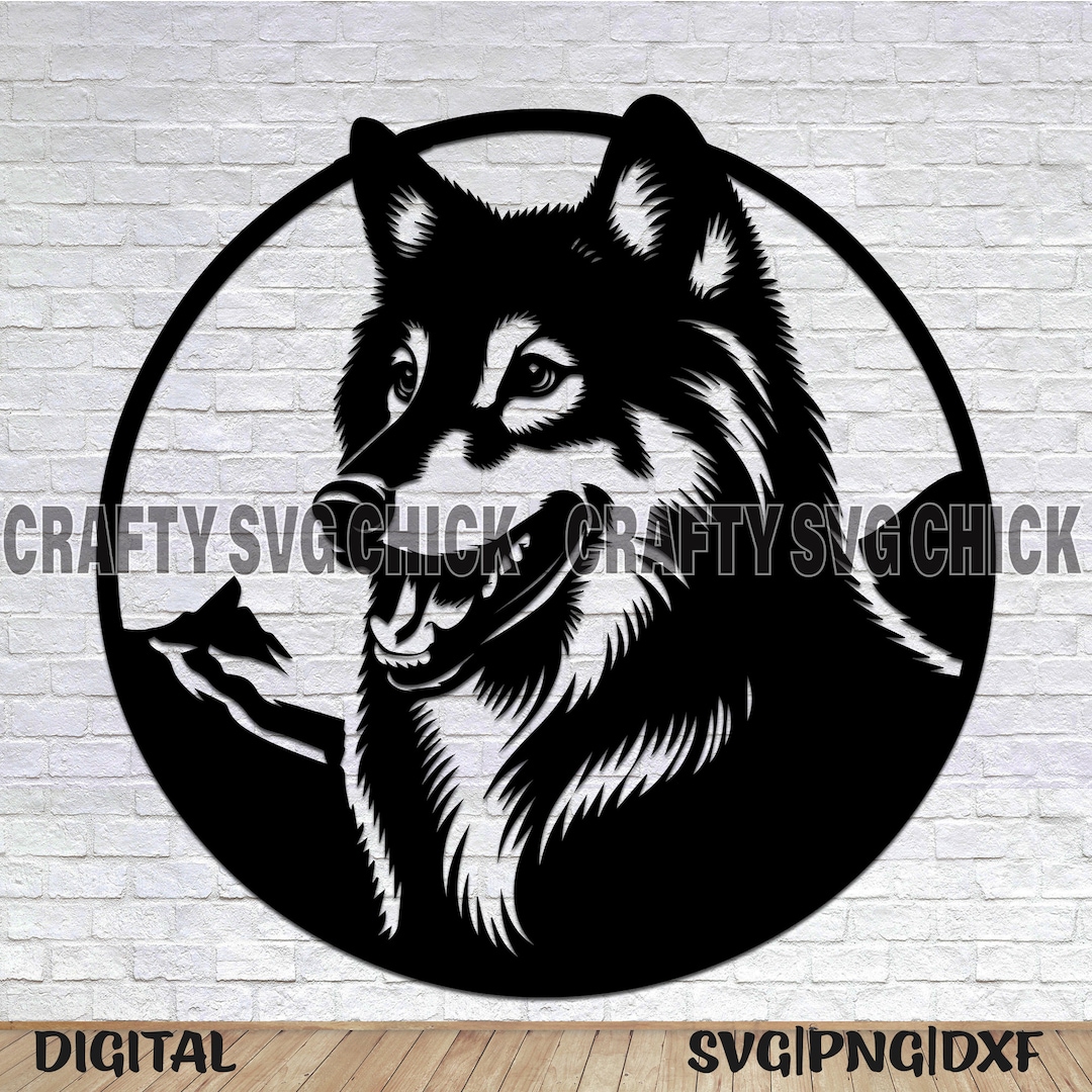 Wolf Laser Wolf Svg, Wolf Dxf, Plasma Cut File, Glowforge Svg File ...