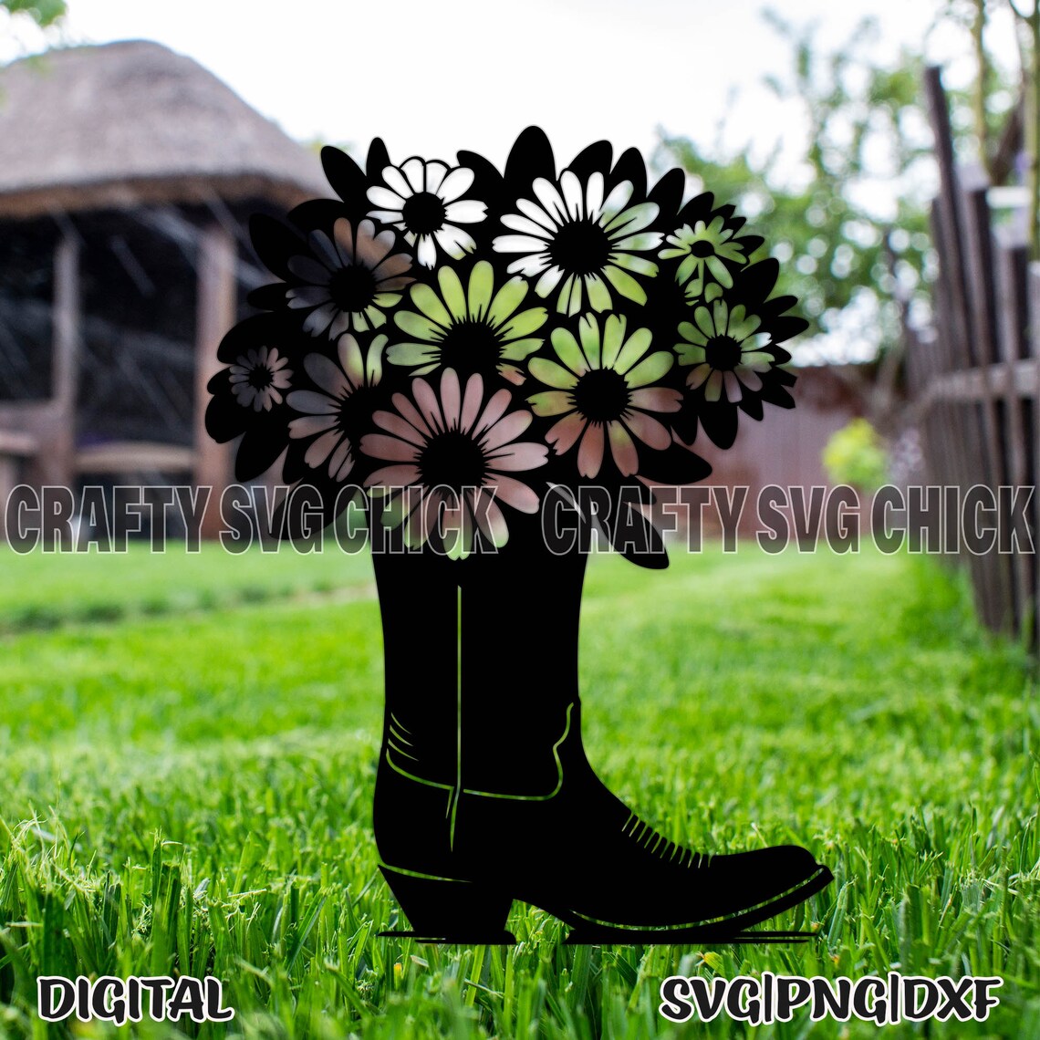 Cowboy Boot Svg, Laser Design Svg, Cowboy Boot Png, Laser Design Png ...