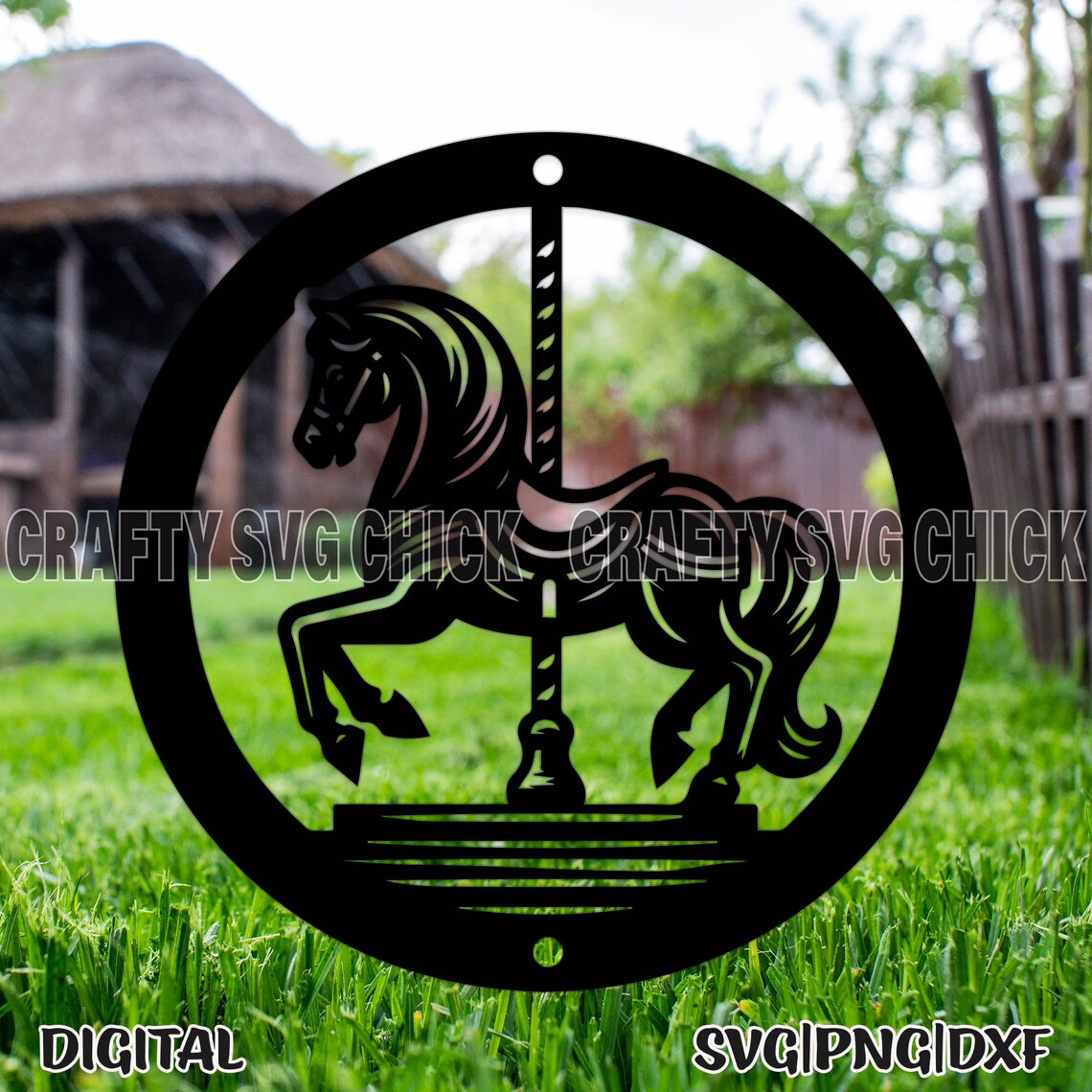 Carousel Horse Svg, Carousel Horse Png, Carousel Horse Dxf, Plasma Cut ...