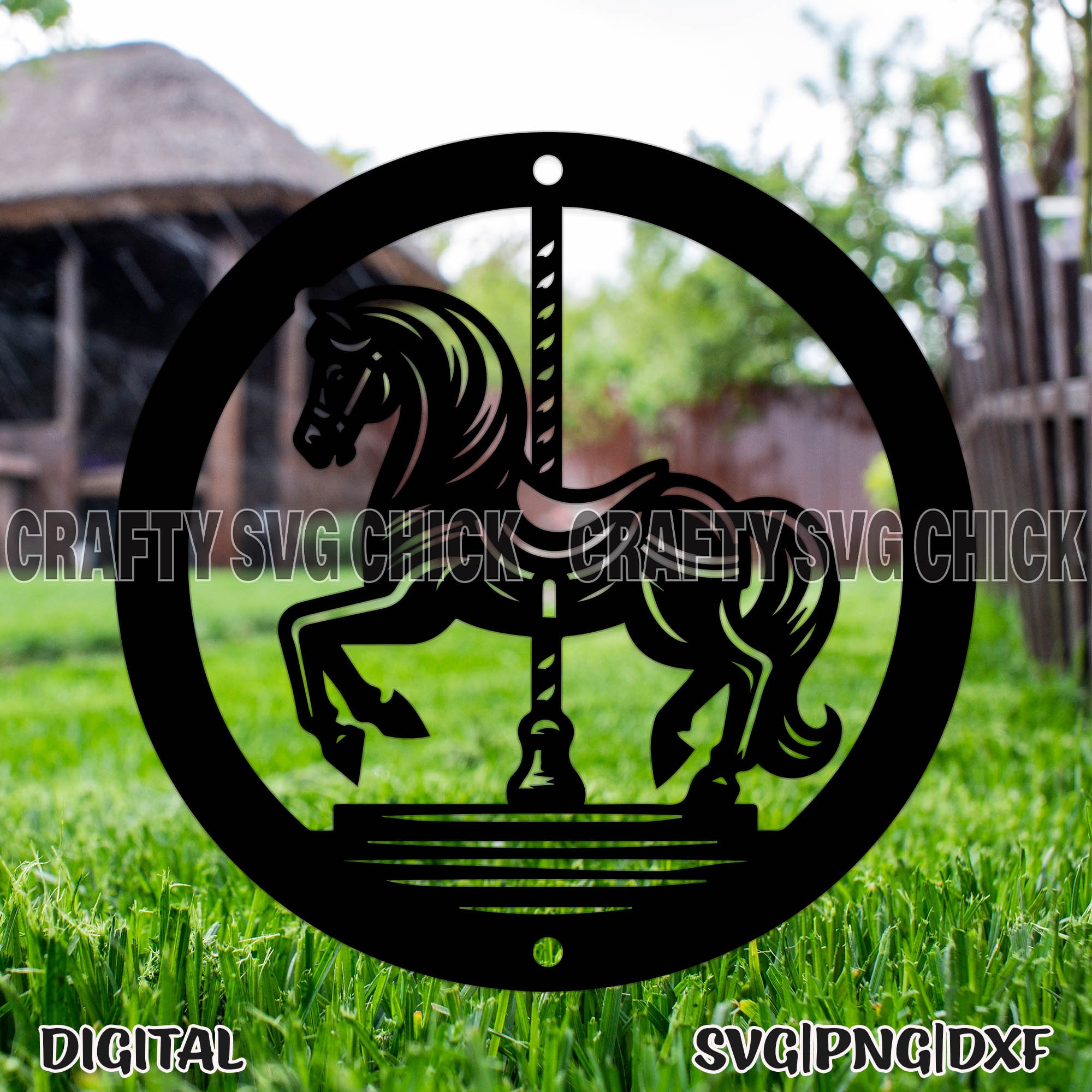 Carousel Horse Svg, Carousel Horse Png, Carousel Horse Dxf, Plasma Cut ...
