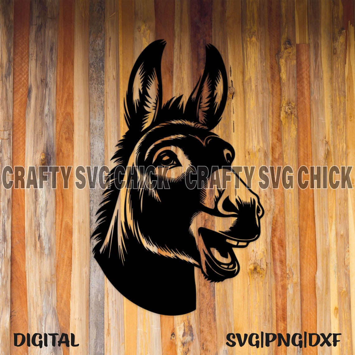 Donkey Svg Donkey Png Donkey Dxf Svg Pdf Png Dxf Laser Design Door Sign ...