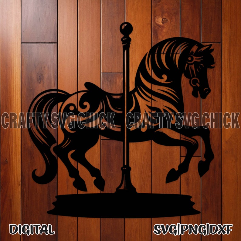 Carousel Horse Svg, Carousel Horse Png, Carousel Horse Dxf, Plasma Cut ...
