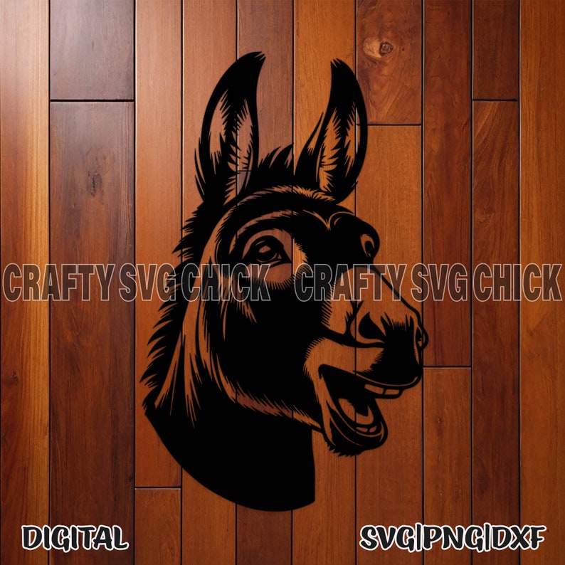 Donkey Svg Donkey Png Donkey Dxf Svg Pdf Png Dxf Laser Design Door Sign ...