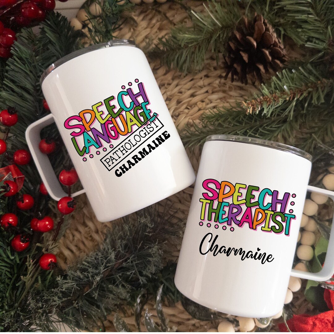 Speech Therapist Coffee Mug or Tumbler | Personalized SLP Gift ...