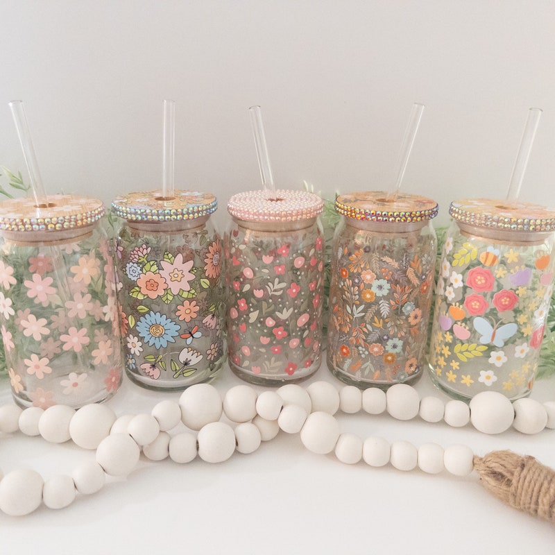 Cute Glass Cups - Etsy