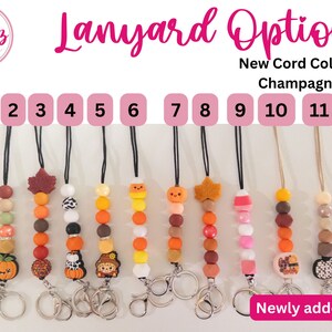 Fall Lanyard| Autumn Lanyard, Ghost Lanyard, Spooky Lanyard, Candy Corn ...