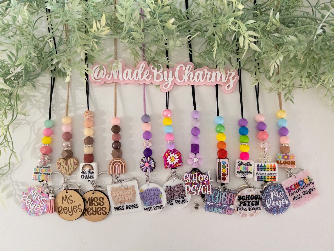 School Counselor Lanyard| School Psychologist Lanyard, Counselor Badge ...