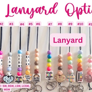 Social Worker Lanyard| Licensed Social Worker Lanyard, BSW Lanyard, MSW ...