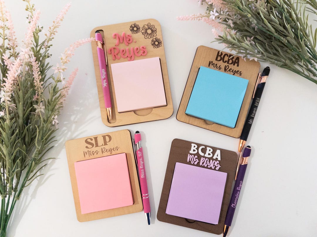 Sticky Note Holder| SLP Gift, BCBA Gift, OT Gift, Therapist Gift ...
