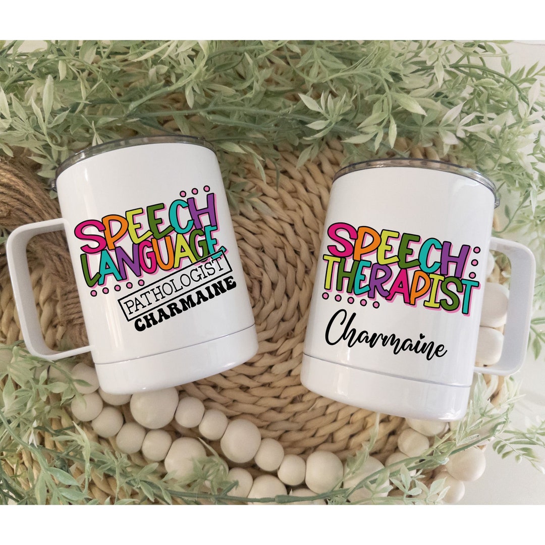Speech Therapist Tumbler Speech Therapist Coffee Mug Cute - Etsy