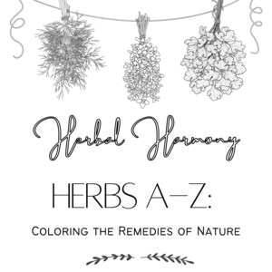 48 Coloring Pages | Herbs A-Z Natural Remedies - Etsy
