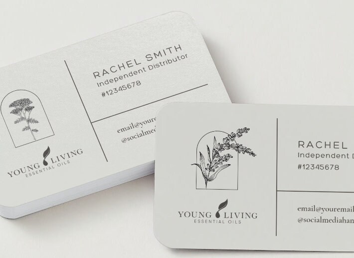 8 Young Living Distributor Business Card Templates - Etsy