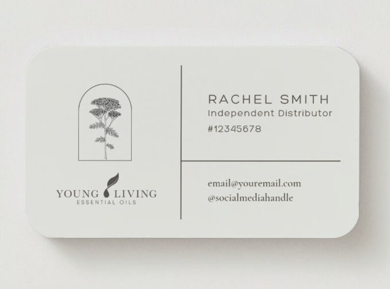 8 Young Living Distributor Business Card Templates - Etsy