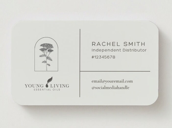 8 Young Living Distributor Business Card Templates - Etsy