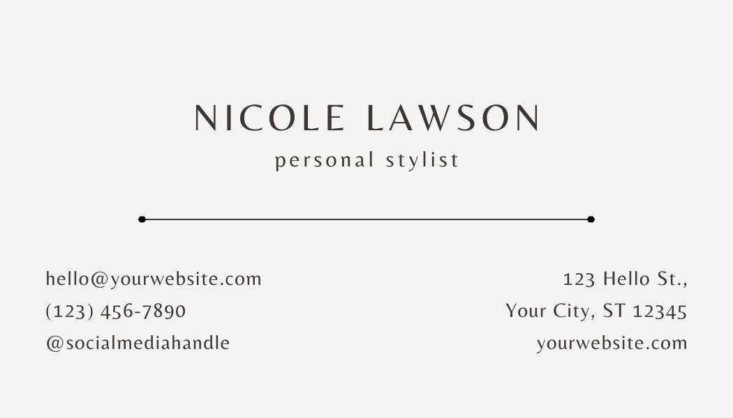 150 Simple and Neutral Business Cards With Rounded Corners - Etsy