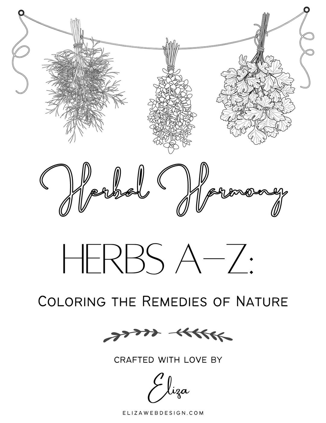 48 Coloring Pages Herbs A-Z Natural Remedies - Etsy