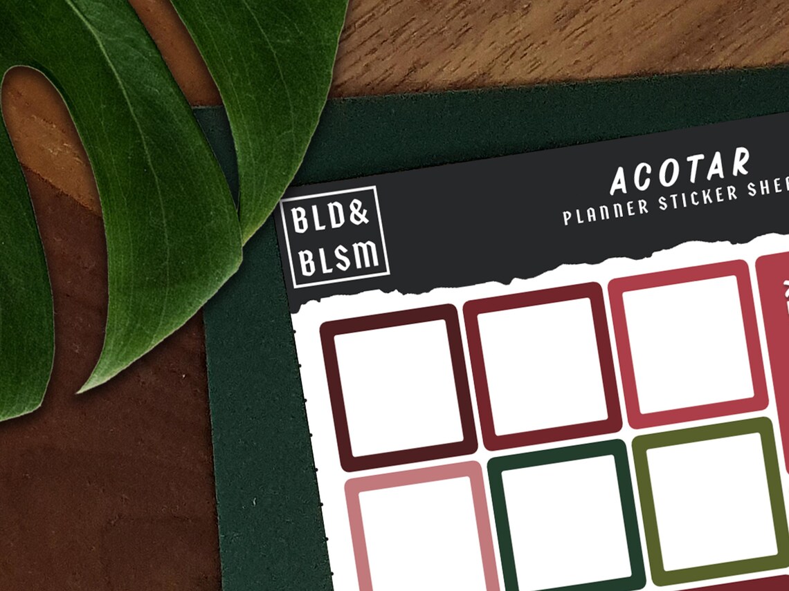 ACOTAR A Court Sticker Sheet ~ Functional Sticker Sheet ~ Journaling ...