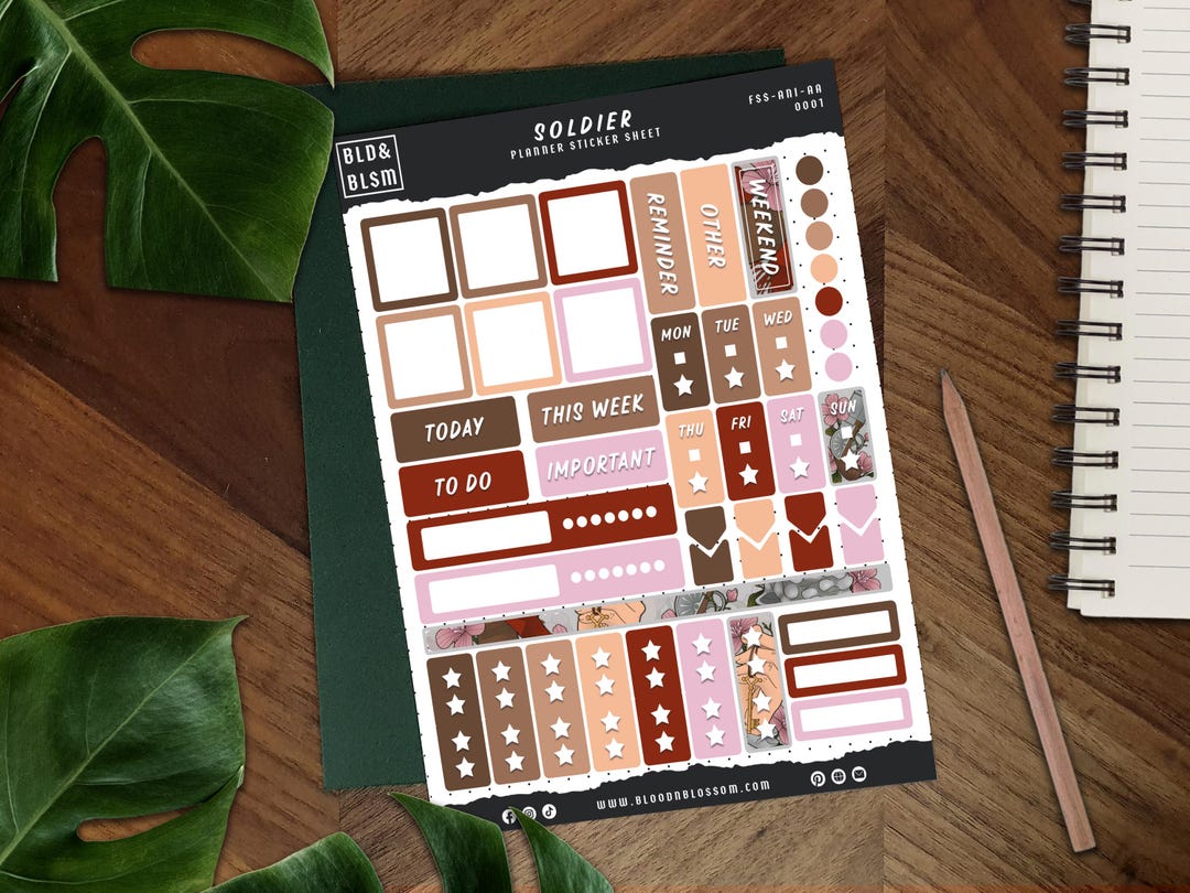 AOT Soldier Sticker Sheet ~ Functional Anime Sticker Sheet ~ Manga ...