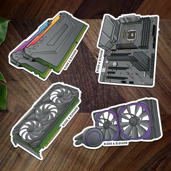 Pc Gamer Stickers - Etsy