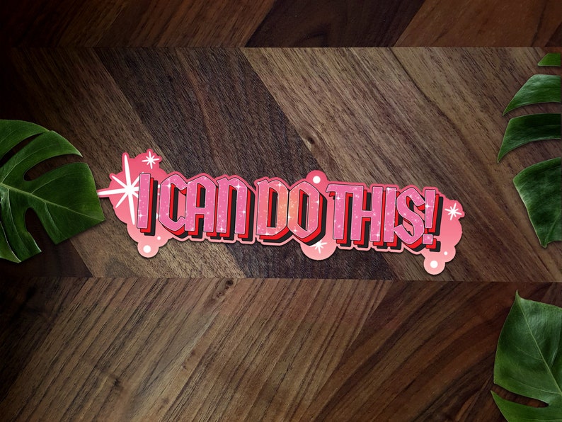 Positive Affirmation Stickers Cute Aesthetic Vinyl Sticker Feminist ...