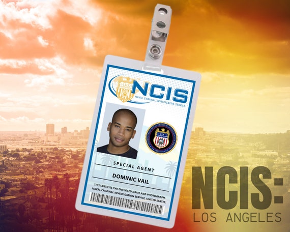PRINTABLE Dominic Vail Id Card NCIS Los Angeles Cosplay Id - Etsy