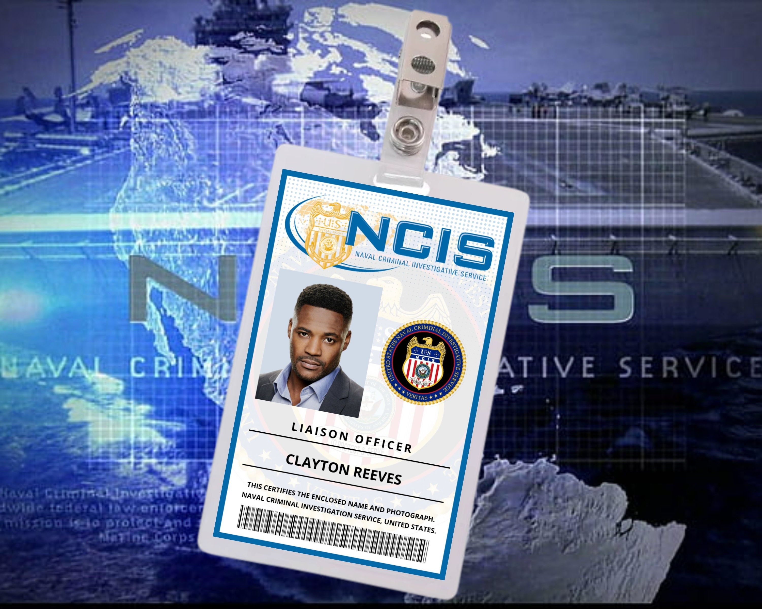 PRINTABLE Clayton Reeves Id Card NCIS Cosplay Id Card Id - Etsy