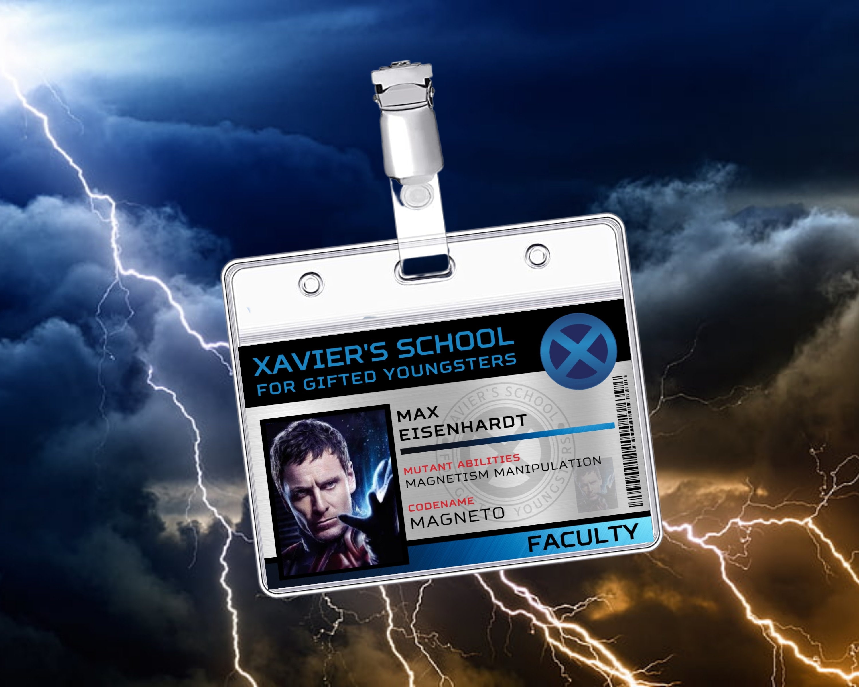 PRINTABLE X-MEN Magneto ID Card Badge Special Agent - Etsy