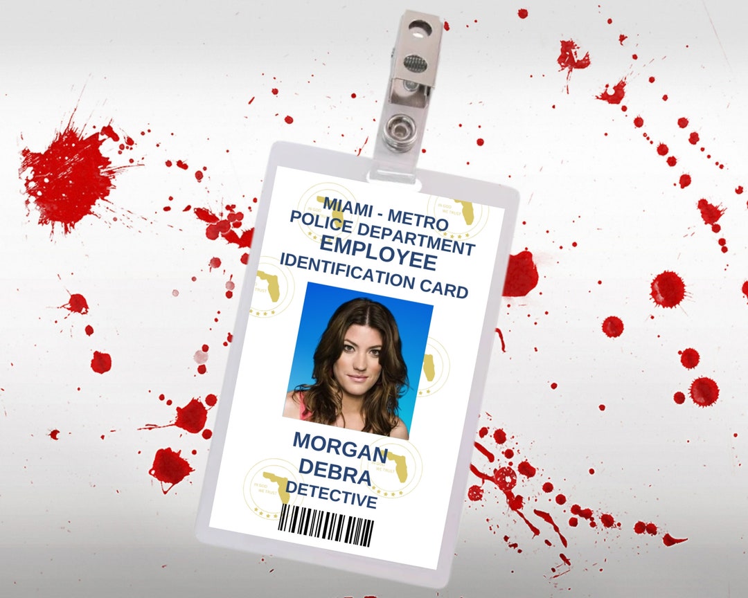 PRINTABLE Debra Morgan Dexter Cosplay Id Card Id Badge - Etsy